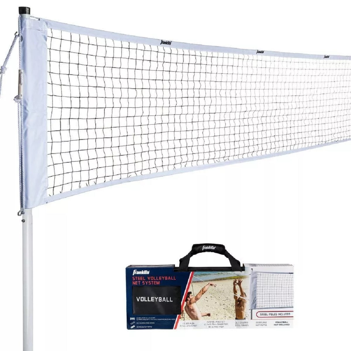 Franklin Sports Steel Volleyball Net System - Walmart.com