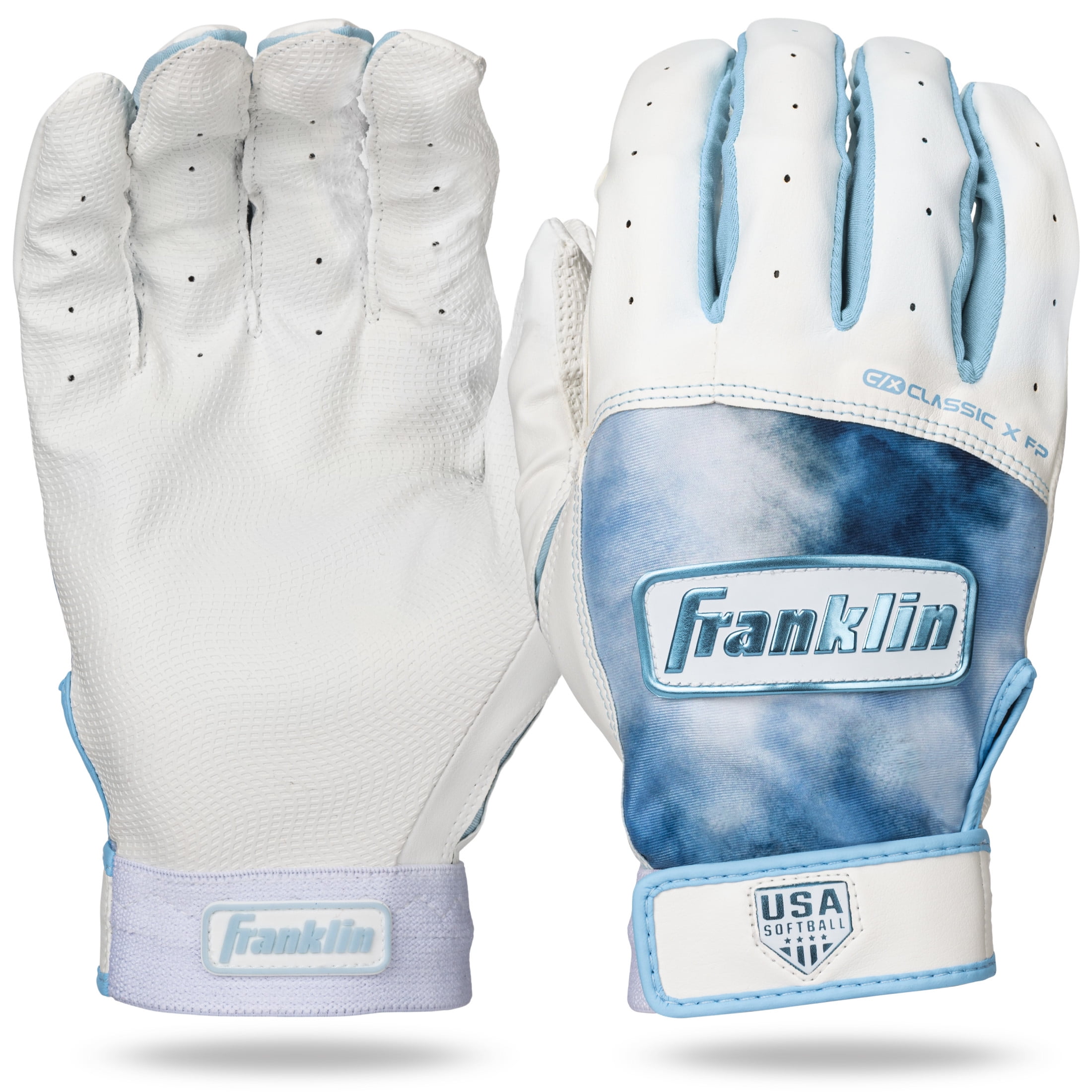 Franklin Sports USA Softball Women's Softball Batting Gloves - Classic ...