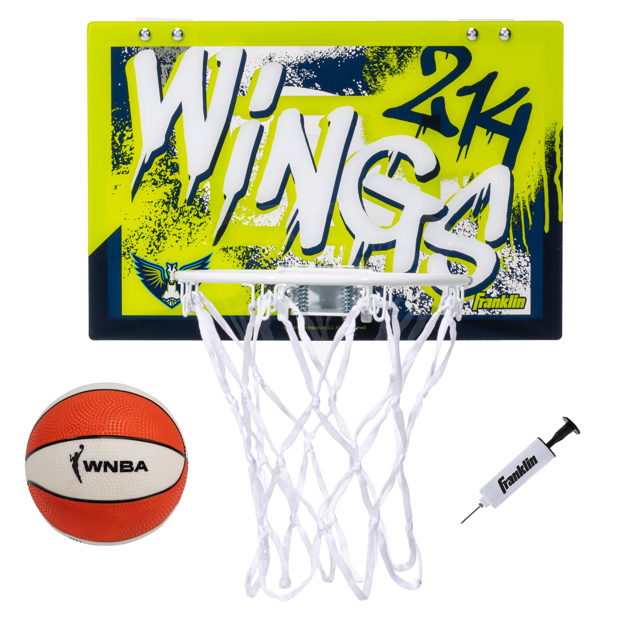 Franklin Sports WNBA Dallas Wings Over the Door Basketball Hoop - Kids ...