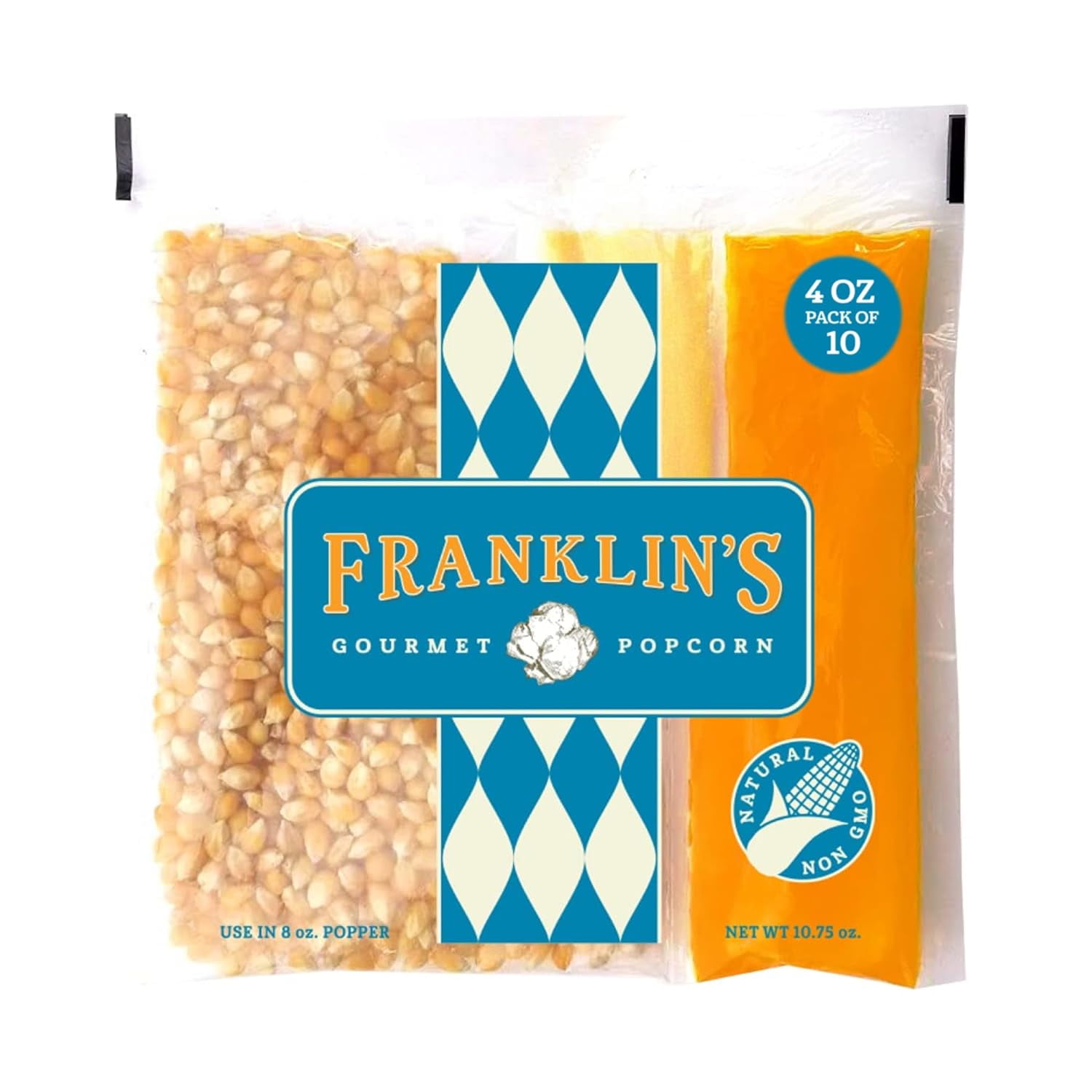 Franklin’s Gourmet Popcorn All-In-One Popcorn Packs for Popcorn Machine ...