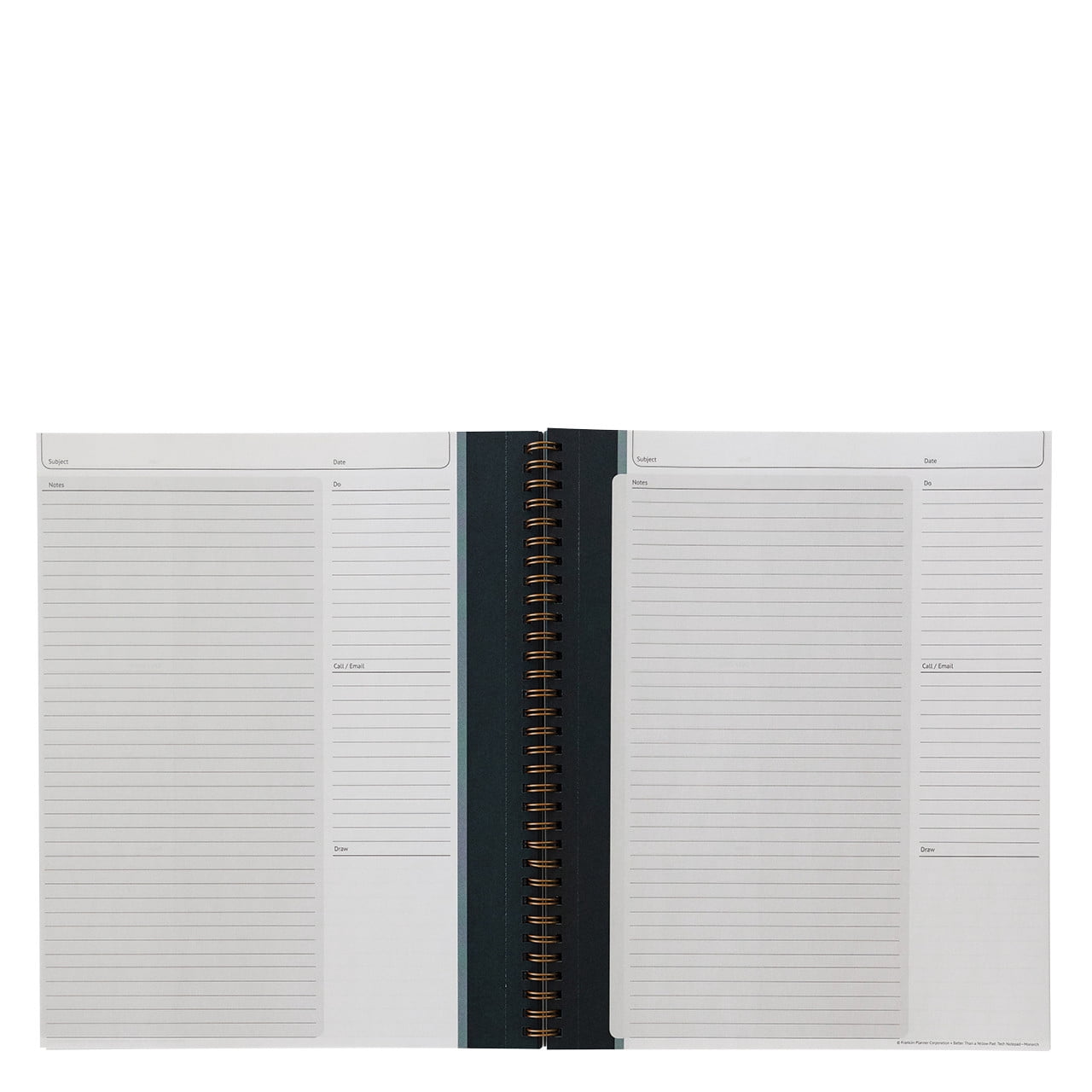 FranklinCovey Better Than a Yellow Pad - Vertical Notes (Monarch Size ...