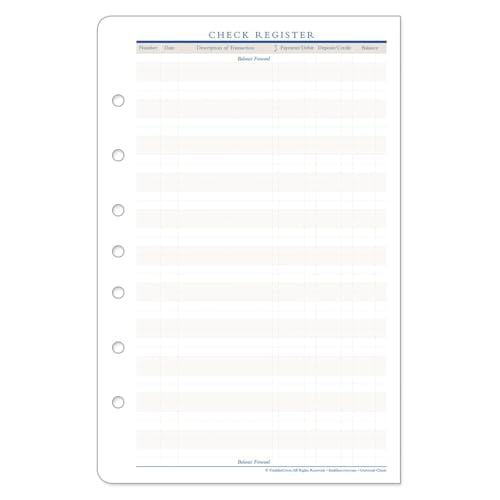 FranklinCovey - Check Register - Checkbook Register Addition for ...