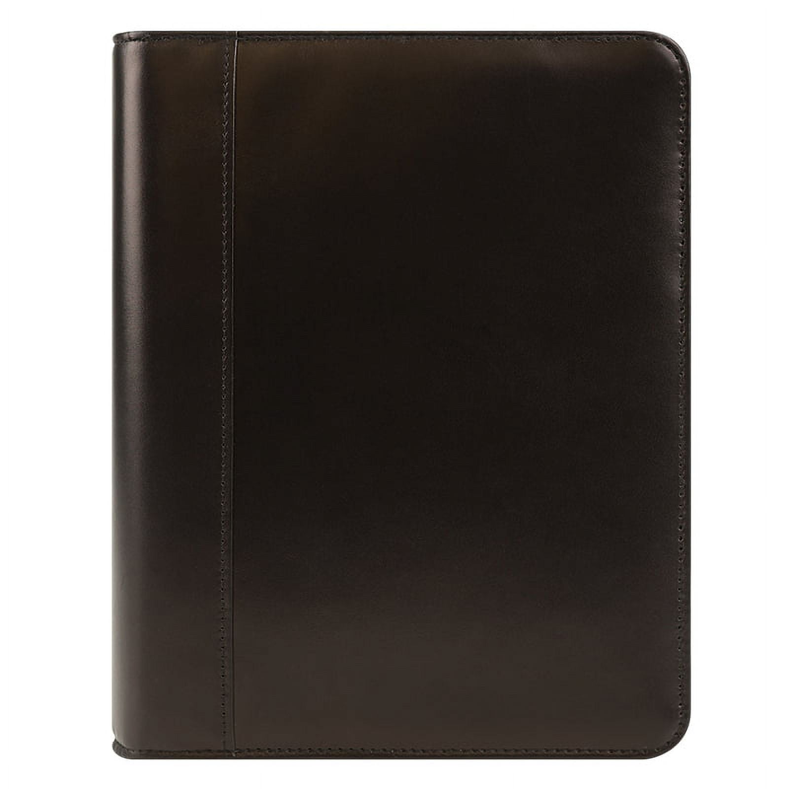 FranklinCovey Classic Smith Leather Open Binder - Black - Walmart.com