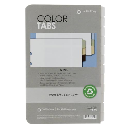 FranklinCovey - Color Tabs (Compact) - Walmart.com