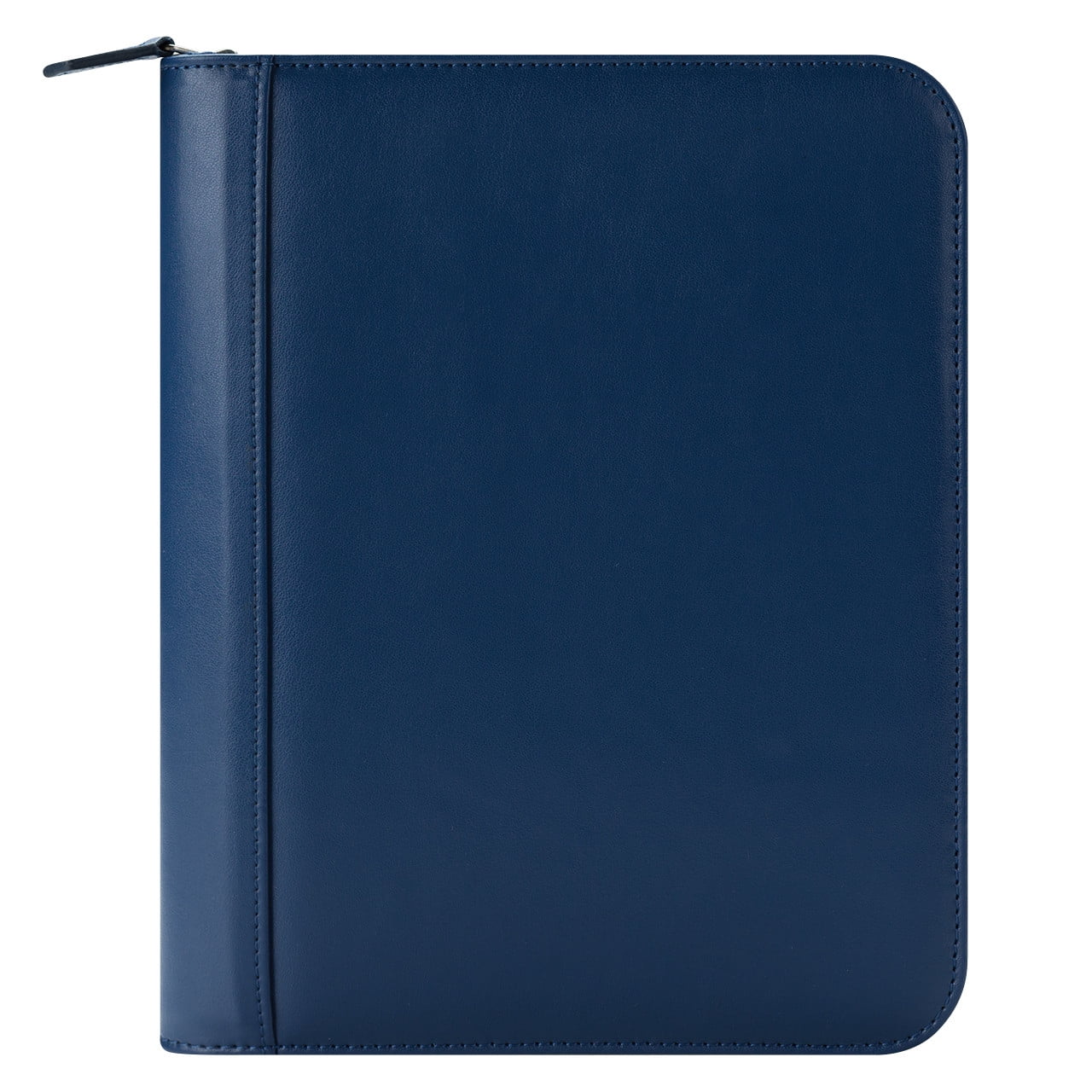 FranklinCovey FC Signature Leather Zipper Binder (Classic Size, Blue ...