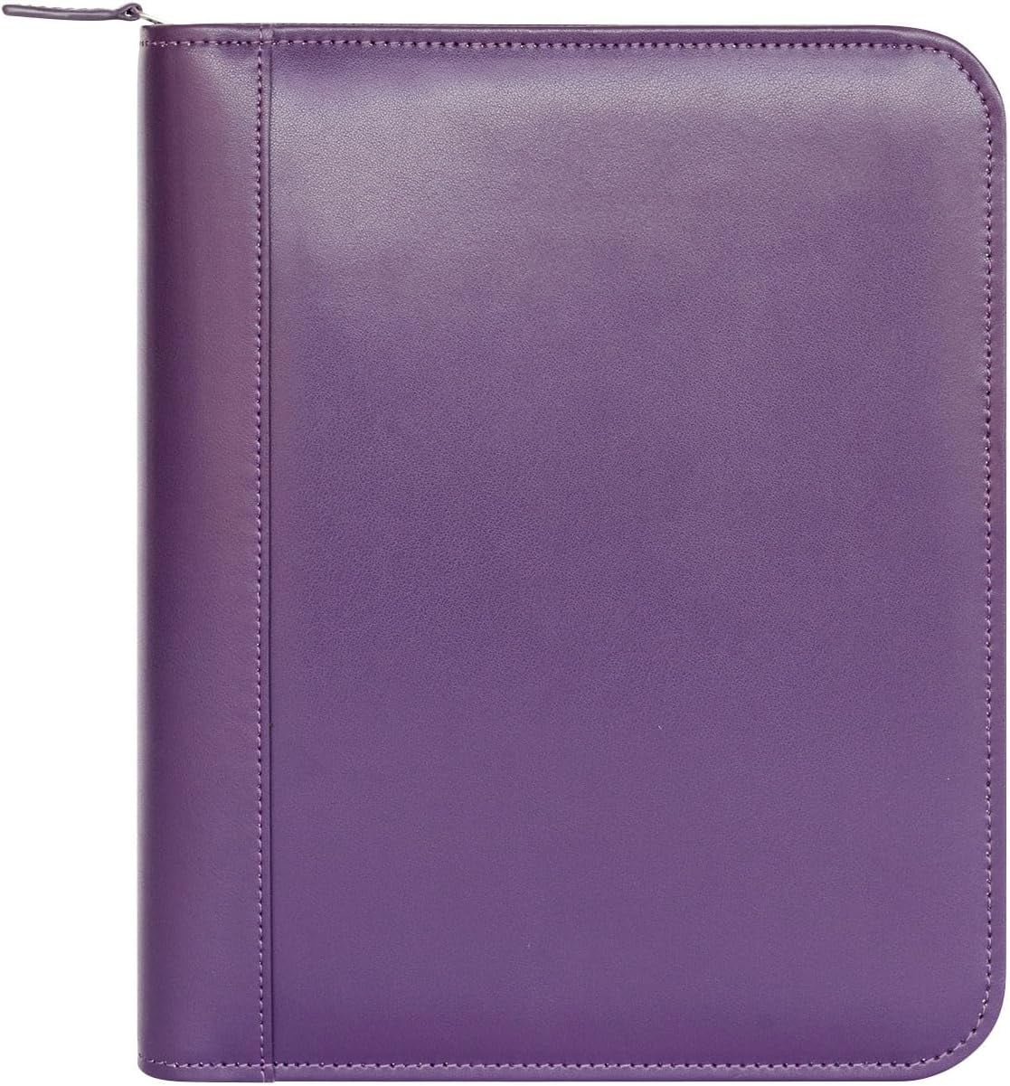 FranklinCovey - FC Signature Leather Zipper Binder (Compact, Plum ...
