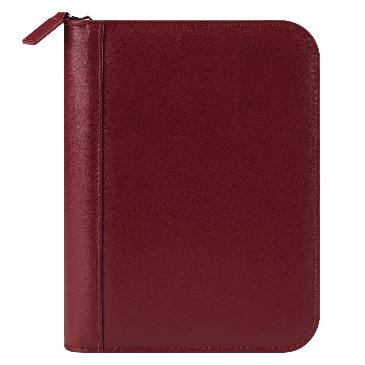 FranklinCovey FC Signature Leather Zipper Binder (Compact Size, Red ...