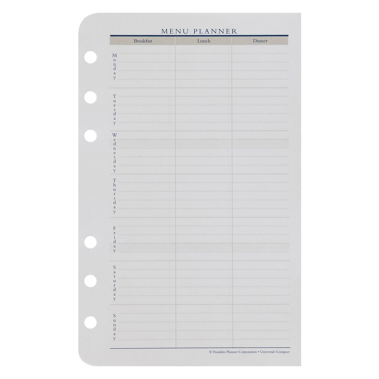 Small Menus