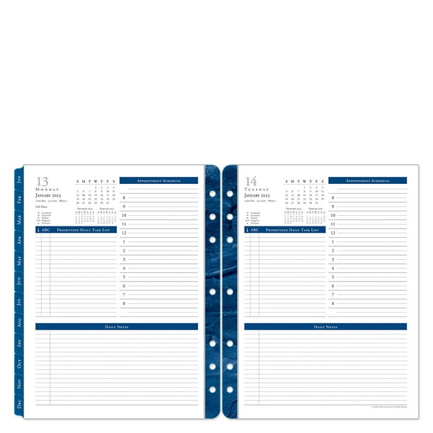 FranklinCovey Monticello One Page Per Day Ring-bound Planner (Monarch ...