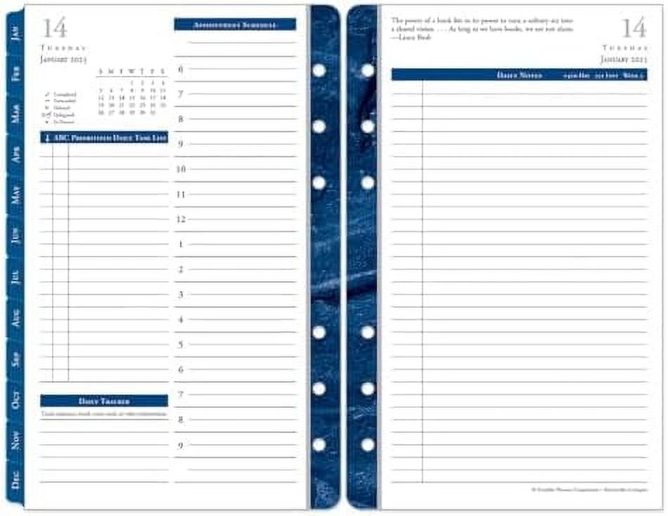 FranklinCovey - Monticello Two Page Per Day Ring-Bound Planner (Compact ...