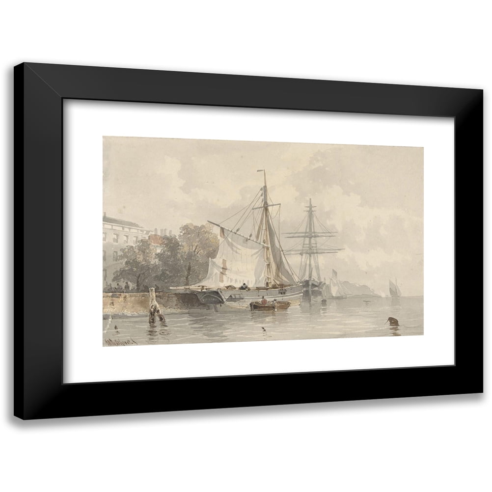 Frans Arnold Breuhaus de Groot 24x17 Black Modern Framed Museum Art ...
