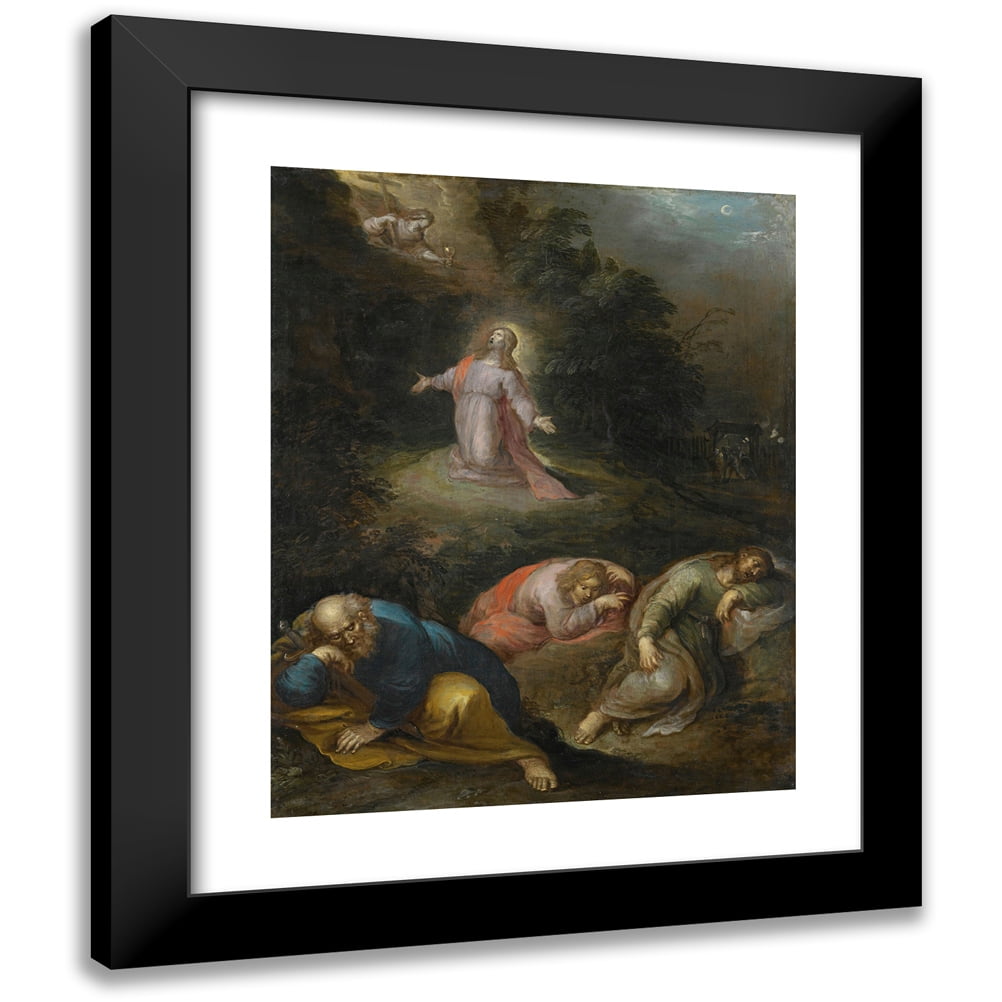 Frans Francken the Younger 12x14 Black Modern Framed Museum Art Print Titled - Christ in the ...