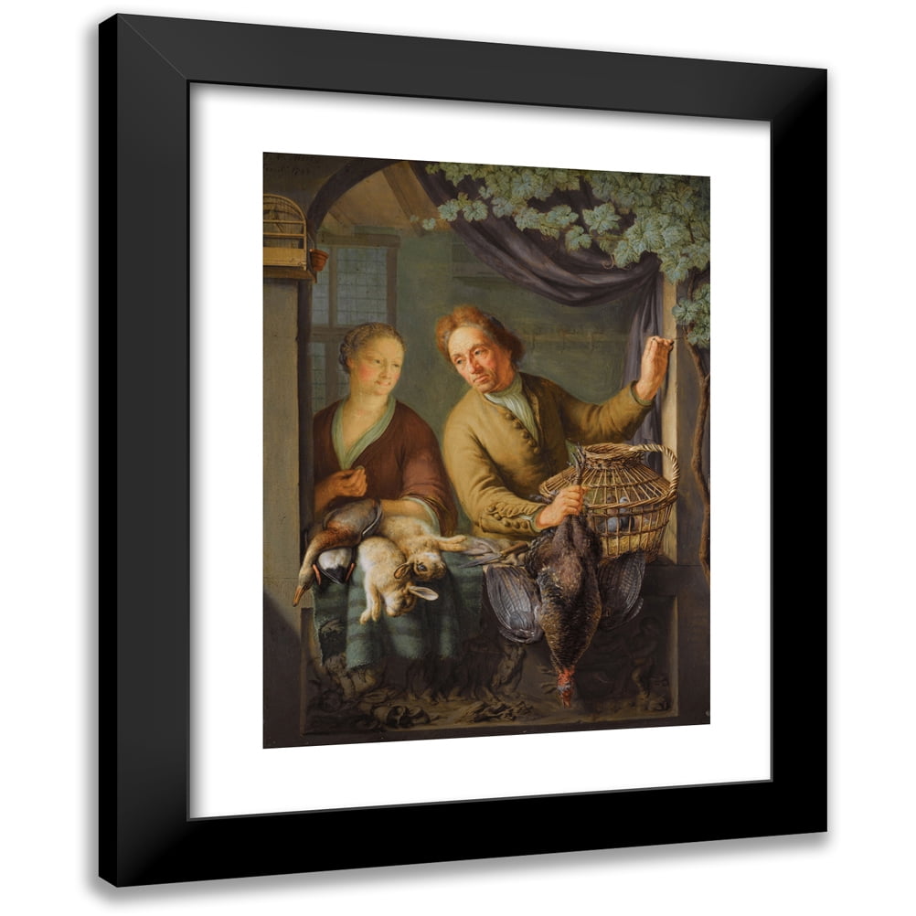 Frans Van Mieris The Younger 11x14 Black Modern Framed Museum Art Print ...