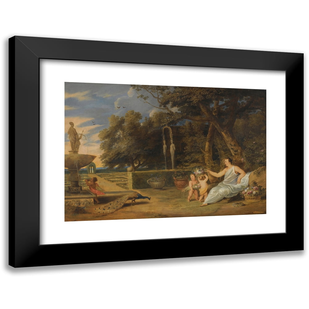 Frans Wouters 14x11 Black Modern Framed Museum Art Print Titled - Flora ...