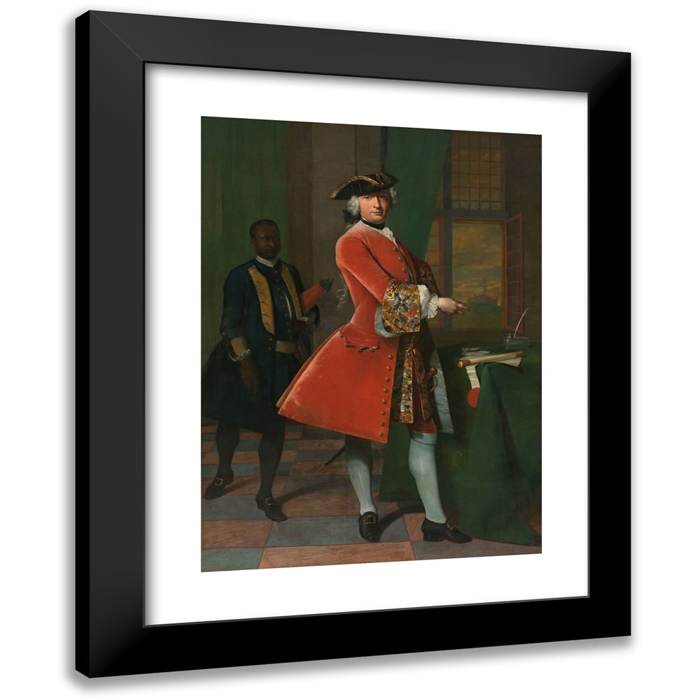 Frans van der Mijn 14x18 Black Modern Framed Museum Art Print Titled ...