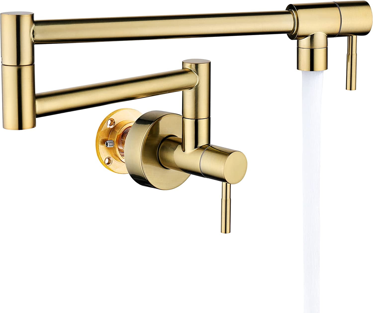 Kede Brushed Gold Pot Filler, Pot Filler Faucet Wall Mount, Brass ...