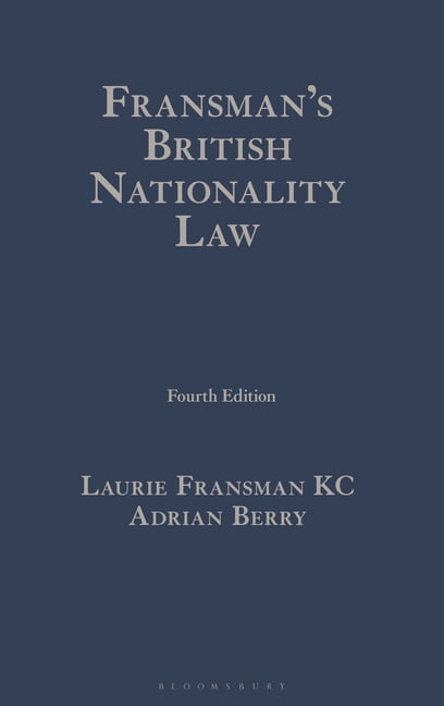 Fransman's British Nationality Law, (Hardcover) - Walmart.com