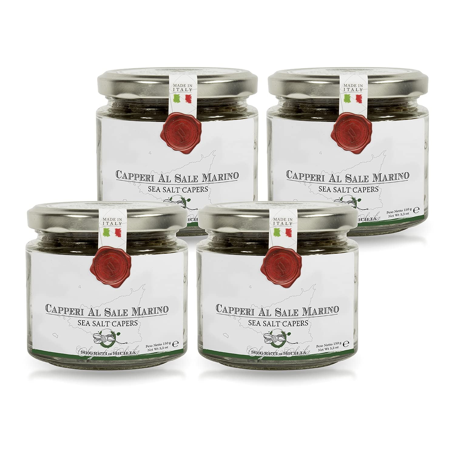 Frantoi Cutrera Gourmet Italian Capers in Sea Salt - Mediterranean ...