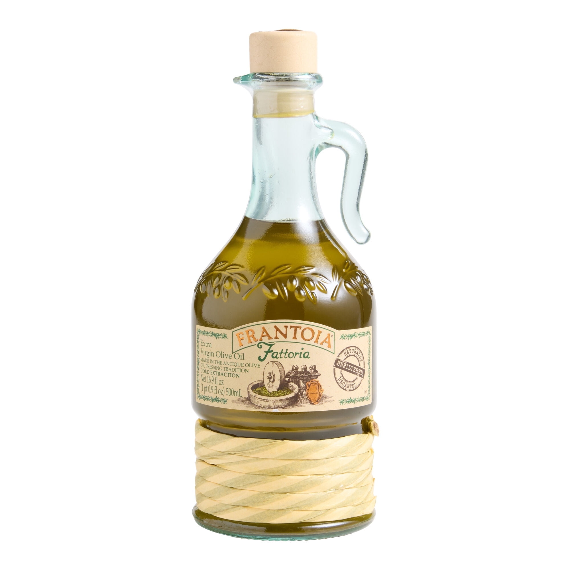 Frantoia Fattoria Wicker Wrapped Extra Virgin Olive Oil 16.9 oz ...