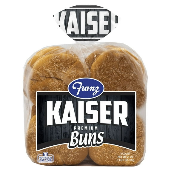 Franz BBQ Kaiser Hamburger Buns, 21 oz, 8 Count - Walmart.com
