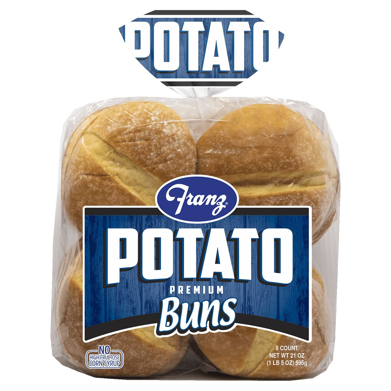 Franz BBQ Potato Hamburger Buns, 21 oz, 8 Count - Walmart.com