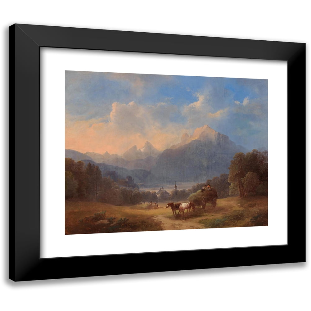Franz Barbarini 14x12 Black Modern Framed Museum Art Print Titled ...