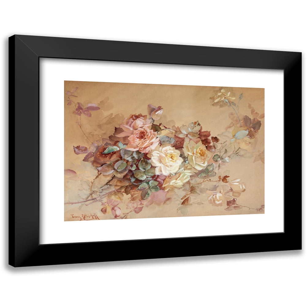 Franz Bischoff 18x14 Black Modern Framed Museum Art Print Titled - Pink ...