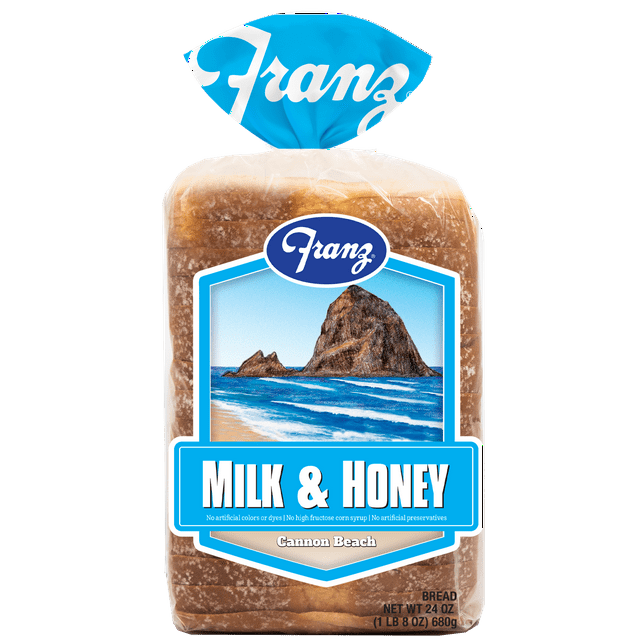 Franz Cannon Beach Milk & Honey Bread Loaf, 24 oz - Walmart.com