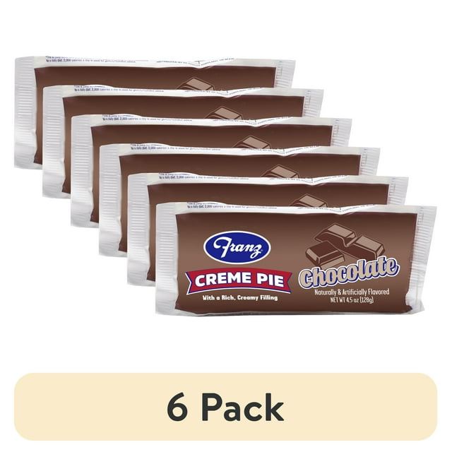 (6 pack) Franz Chocolate Cream Pie, 4.5 oz - Walmart.com