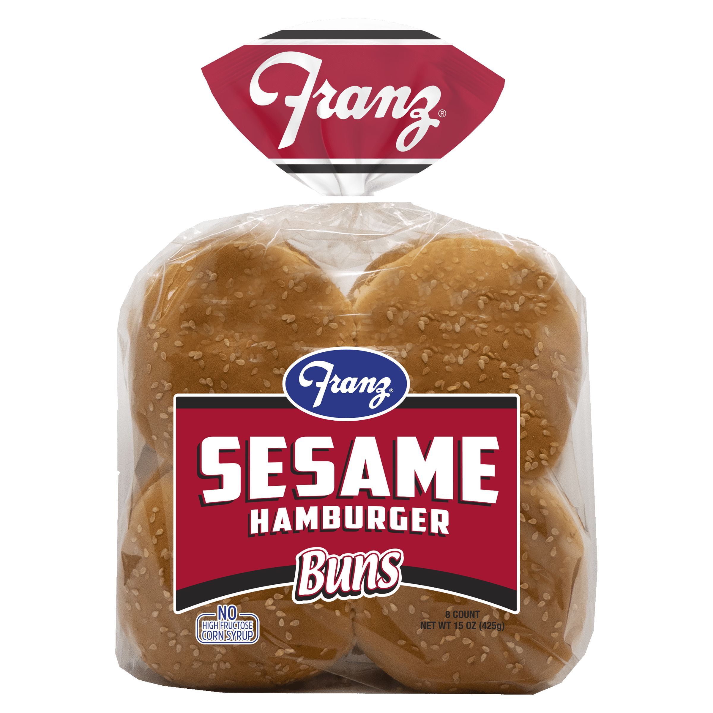Franz Cluster Sesame Hamburger Buns, 8 Count - Walmart.com
