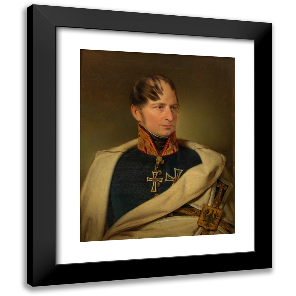 Franz Eybl 12x14 Black Modern Framed Museum Art Print Titled - Archduke Maximilian as Grand ...