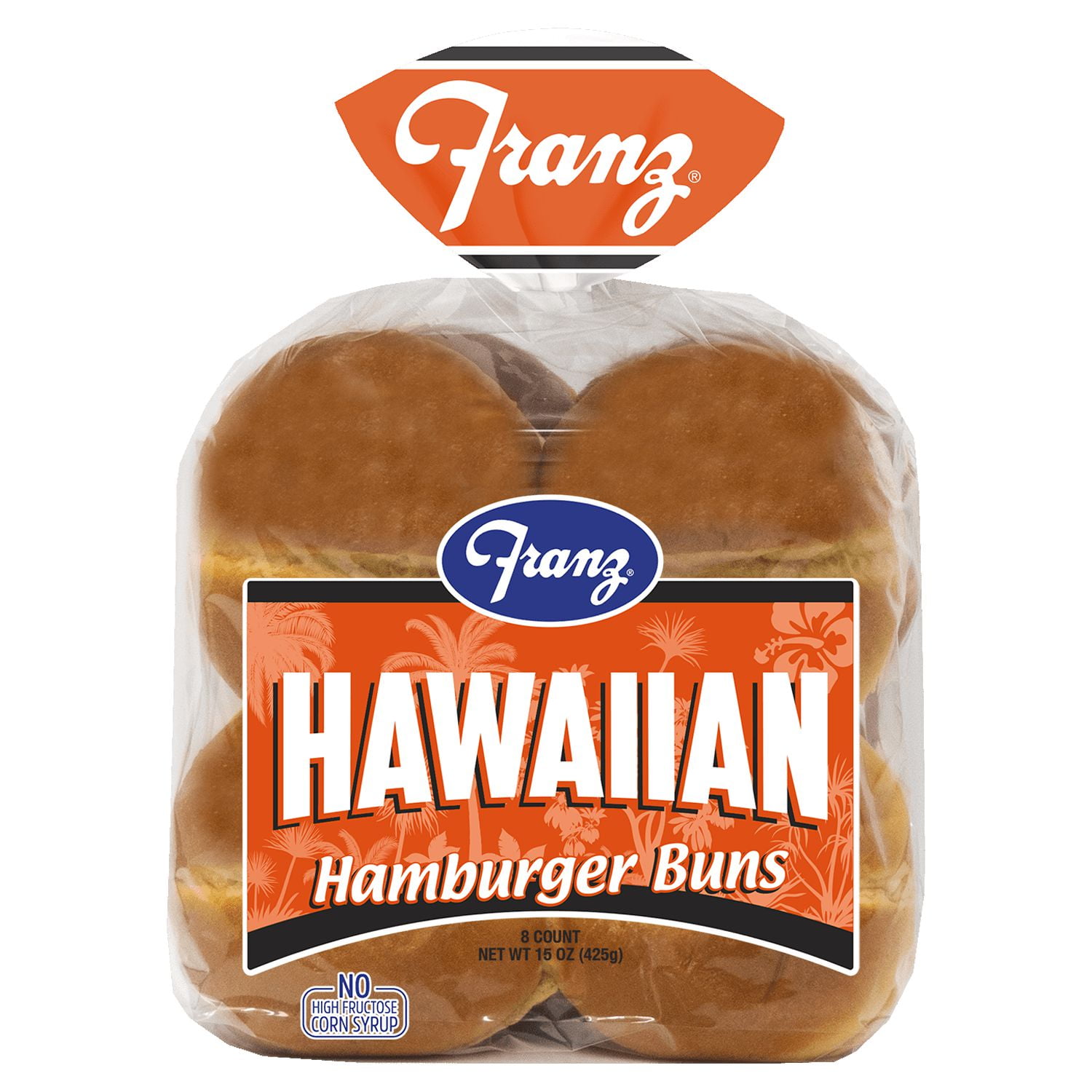 Franz Hawaiian Hamburger Buns, 8 Count - Walmart.com