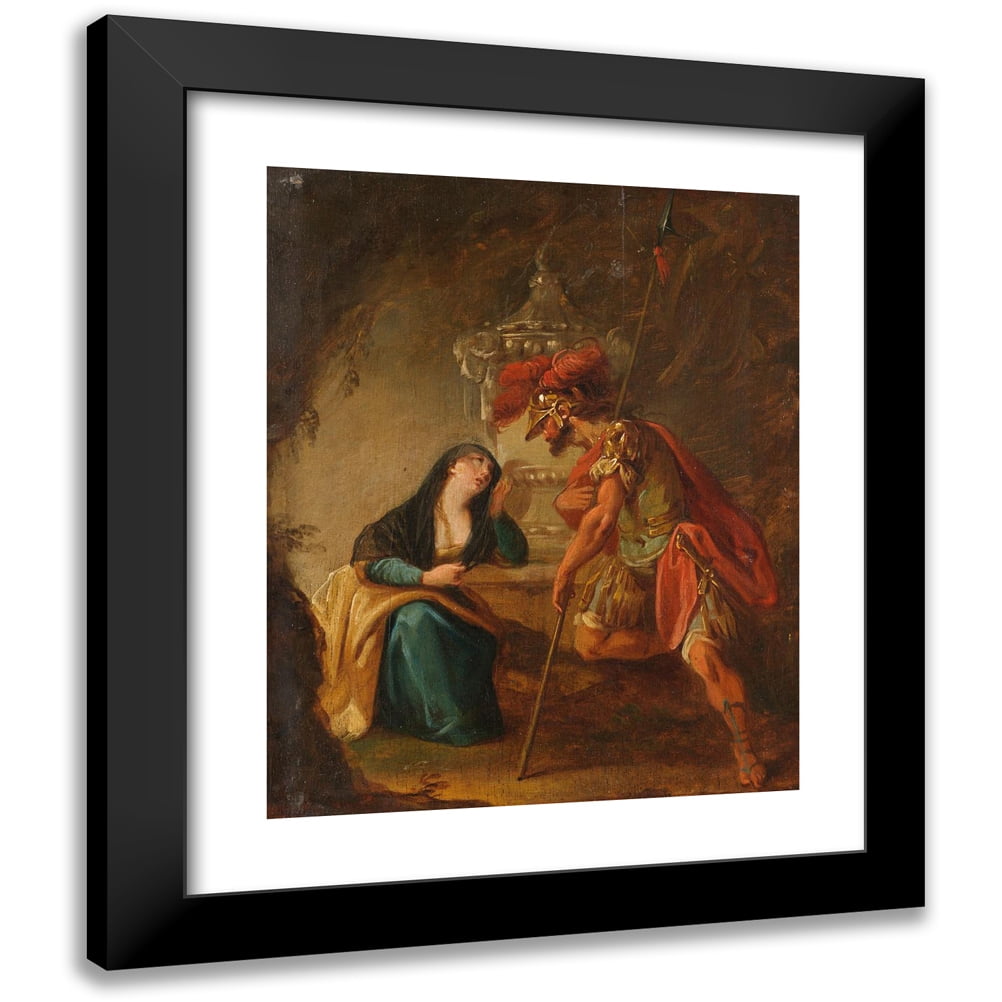 Franz Joseph Spiegler 12x14 Black Modern Framed Museum Art Print Titled - Flavian Und Seine Frau ...
