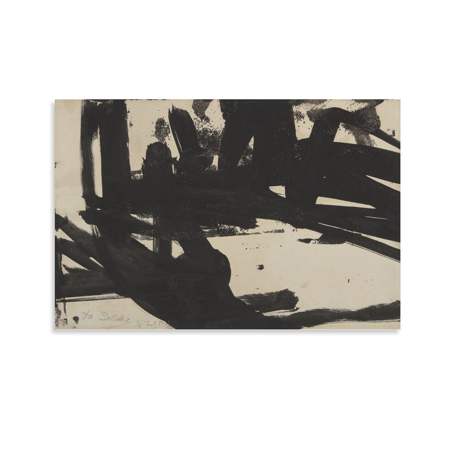 Franz Kline Untitled (14) Large Canvas Printing Famous Paintings Wall ...