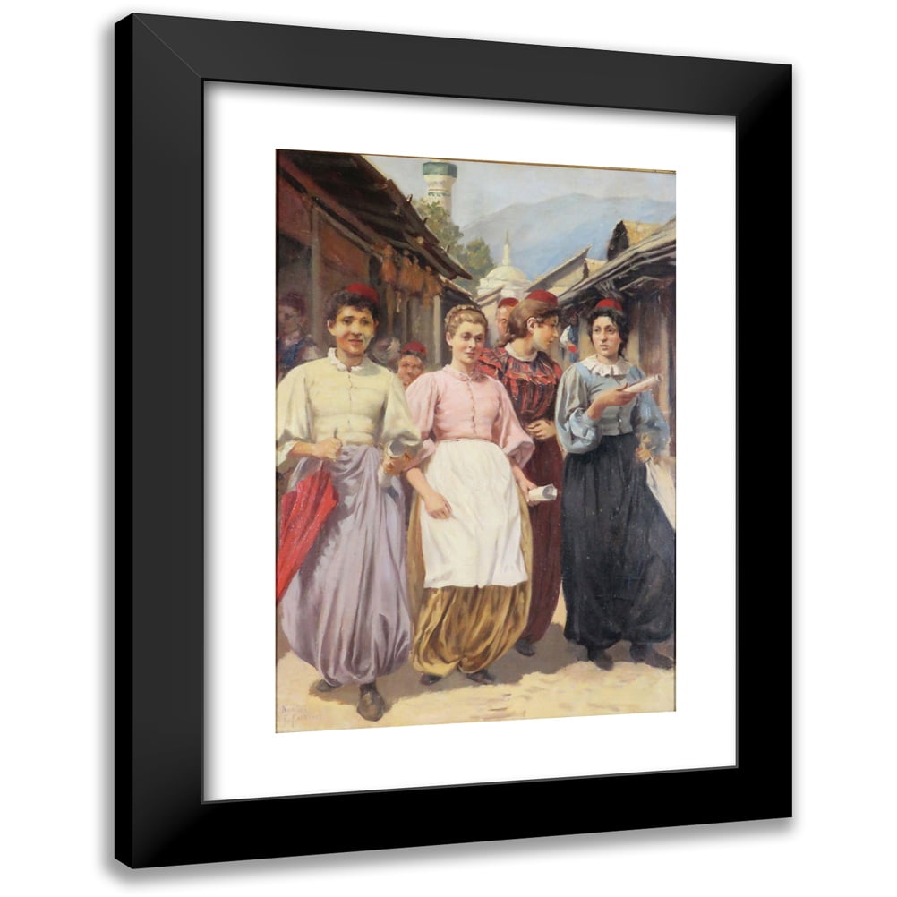 Franz Leo Ruben 17x24 Black Modern Framed Museum Art Print Titled ...