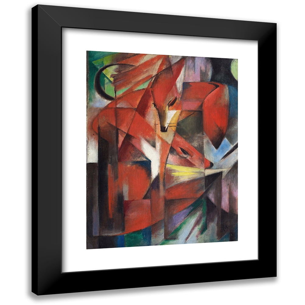 Franz Marc 12x14 Black Modern Framed Museum Art Print Titled - The ...