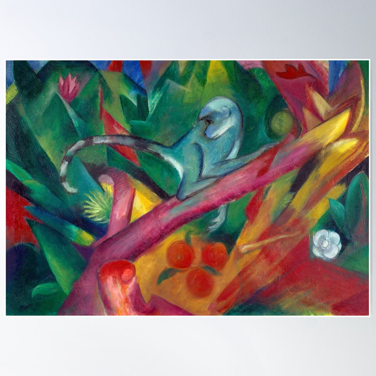 Franz Marc Art Prints The Monkey Franz Marc Poster Wall Art, Modern ...
