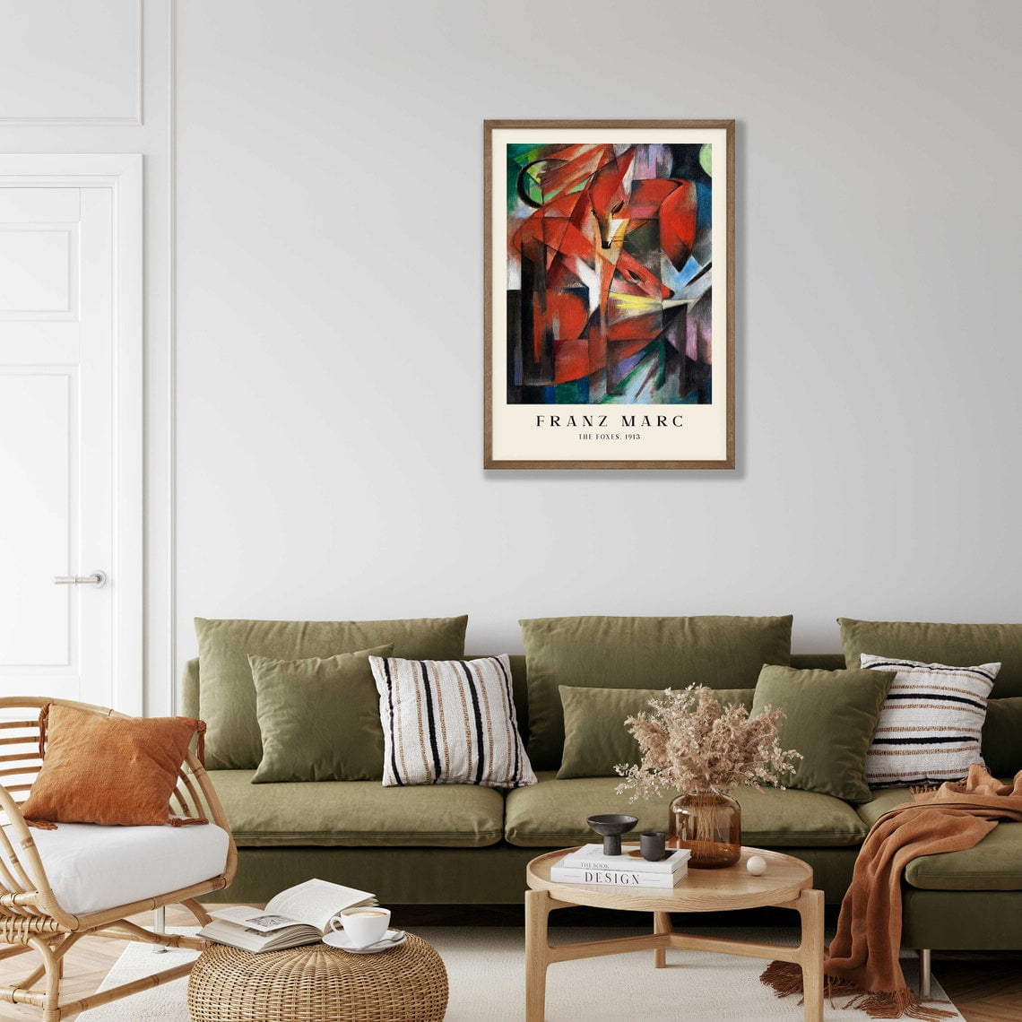 Franz Marc 'The Foxes 1913' Art Print: Abstract Expressionist Wall ...