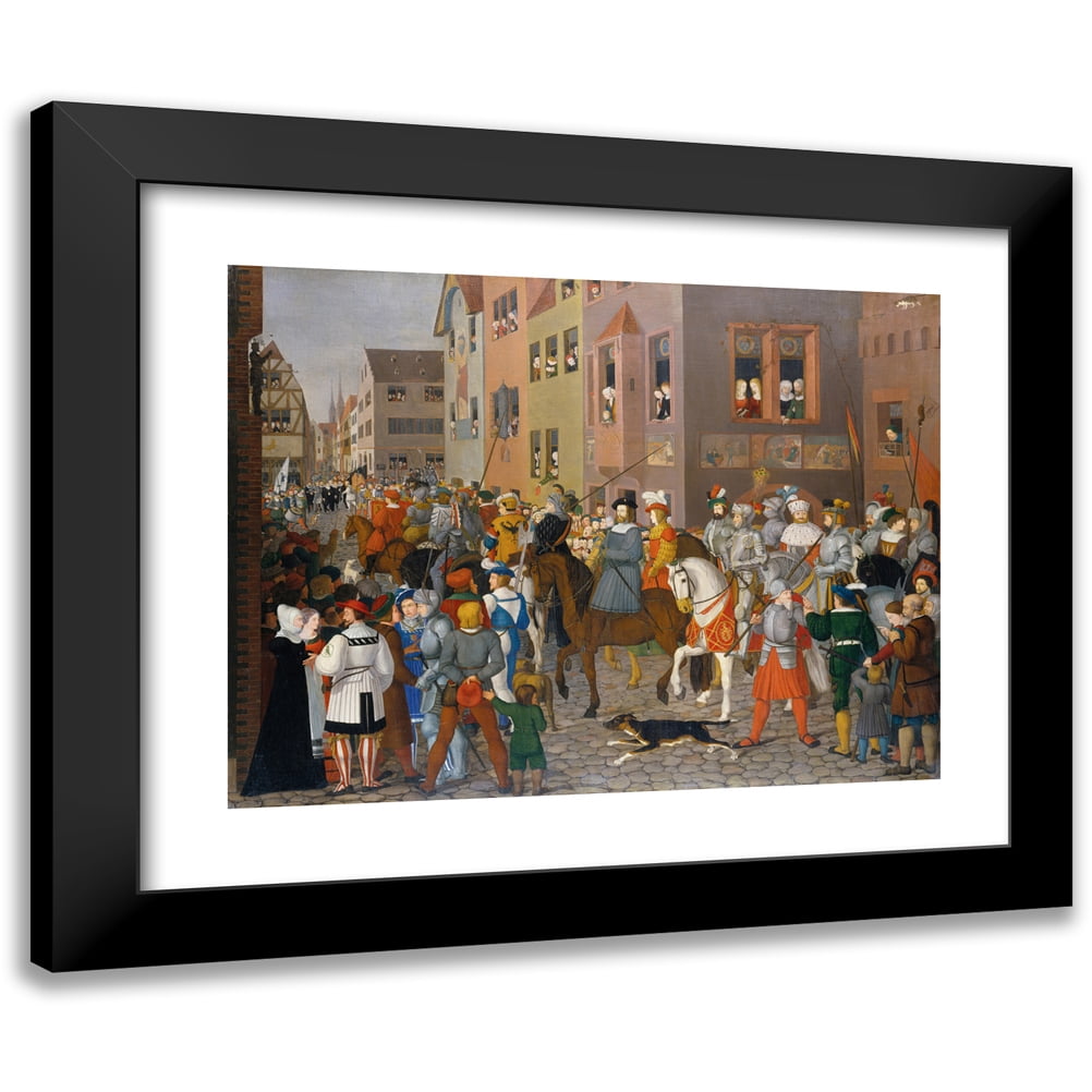 Franz Pforr 14x12 Black Modern Framed Museum Art Print Titled - The ...
