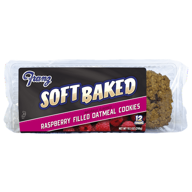 Franz Raspberry Filled Oatmeal Cookies, 10.5 oz, 12 Count - Walmart.com