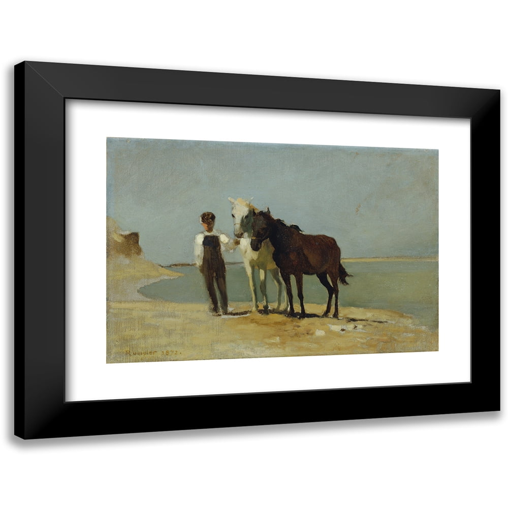 Franz Rumpler 18x14 Black Modern Framed Museum Art Print Titled - A Boy ...