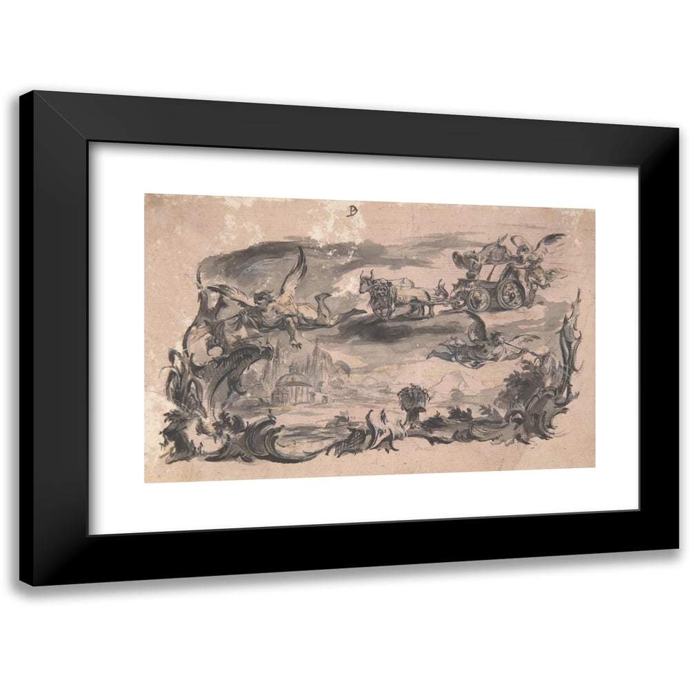 Franz Sigrist the elder 18x13 Black Modern Framed Museum Art Print Titled - Design for Book ...