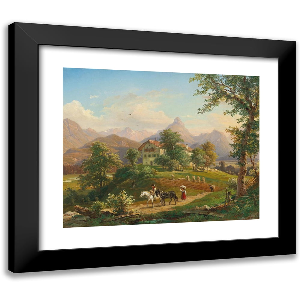 Franz Xaver Reinhold 18x15 Black Modern Framed Museum Art Print Titled ...