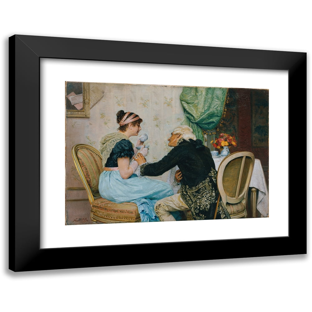 Franz Xaver Simm 18x14 Black Modern Framed Museum Art Print Titled ...