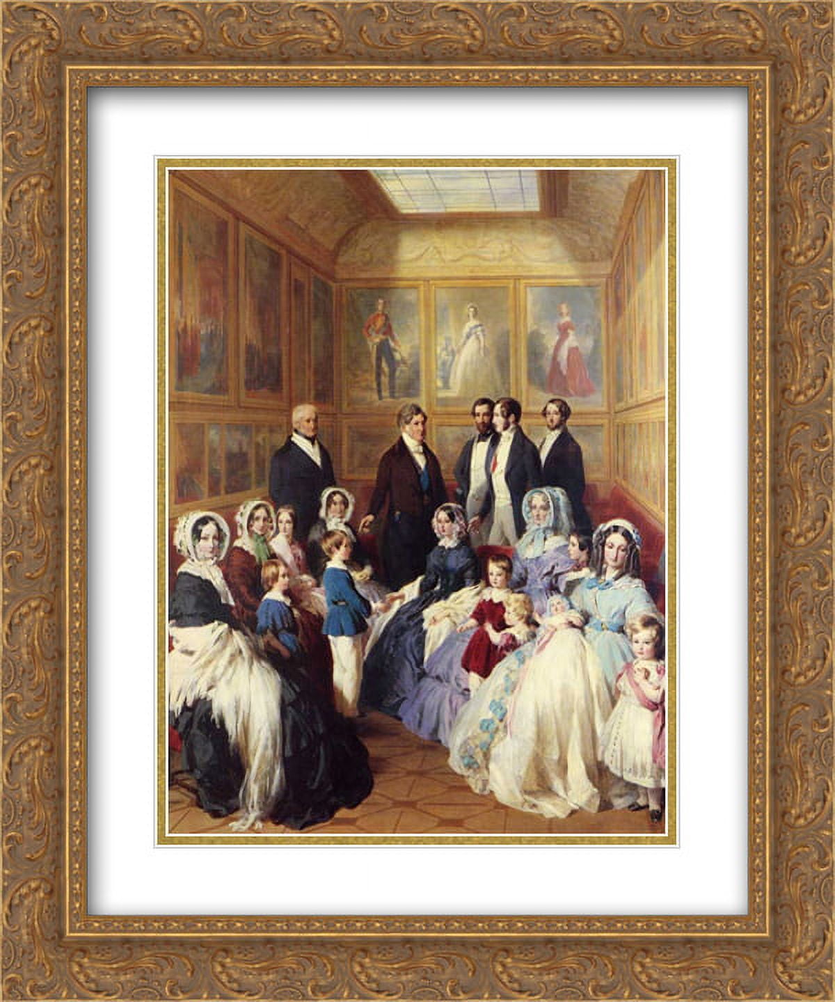 Franz Xaver Winterhalter 2x Matted 20x24 Gold Ornate Framed Art Print ...