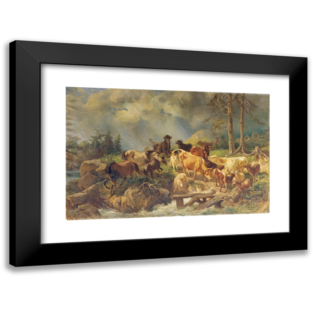Franz Xaver von Pausinger 14x11 Black Modern Framed Museum Art Print ...