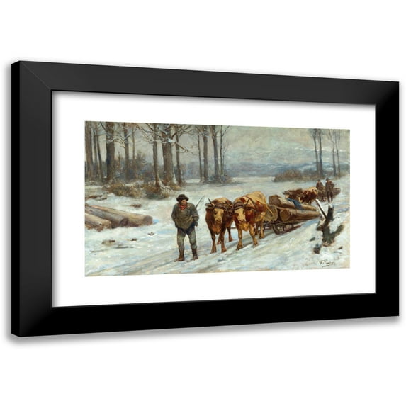 Franz Xaver von Pausinger 18x12 Black Modern Framed Museum Art Print ...