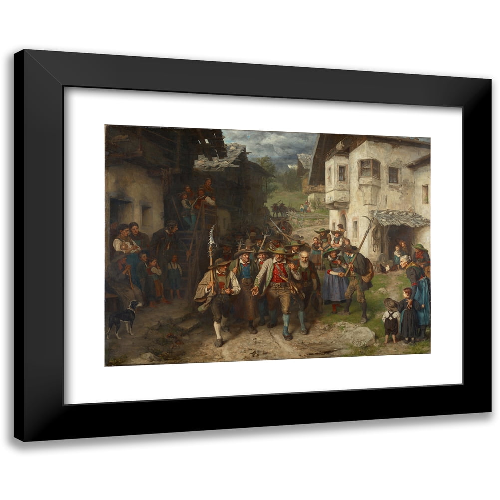 Franz von Defregger 24x19 Black Modern Framed Museum Art Print Titled ...