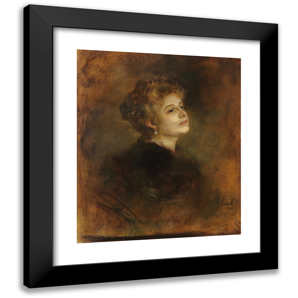 Franz von Lenbach 12x14 Black Modern Framed Museum Art Print Titled ...