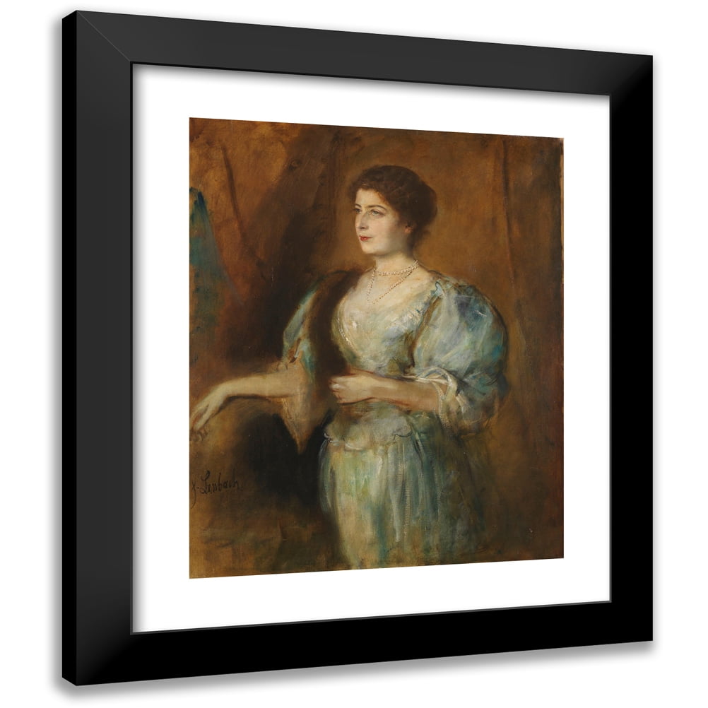 Franz von Lenbach 12x14 Black Modern Framed Museum Art Print Titled ...